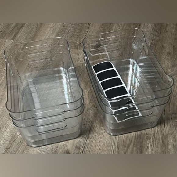 Source Unknown | Storage & Organization | 6 Clear Plastic Storage Bins ...